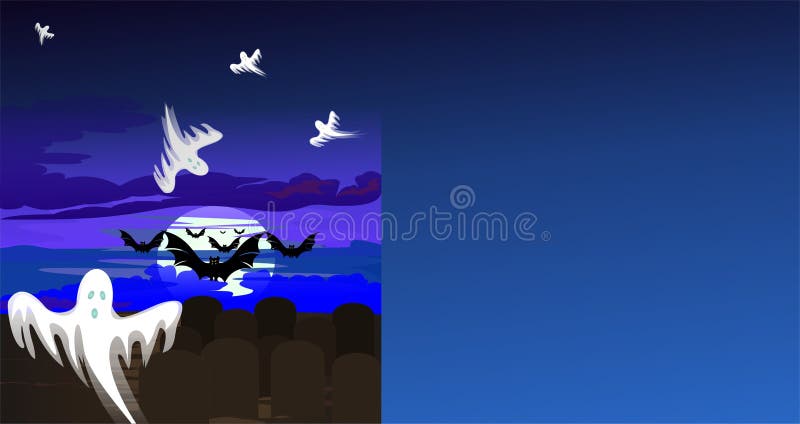 Ghost-time stock illustration. Illustration of bats, night - 10703644
