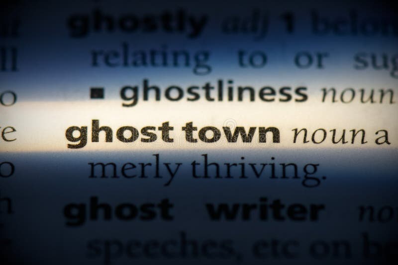 Ghost town stock image. Image of book, thesaurus, close - 161577585