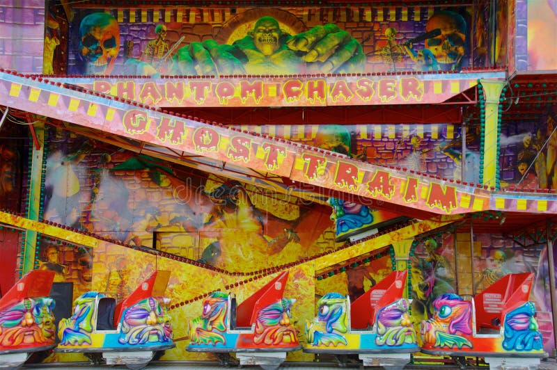 Ghost train editorial photo. Image of ride, fair, train - 74712916