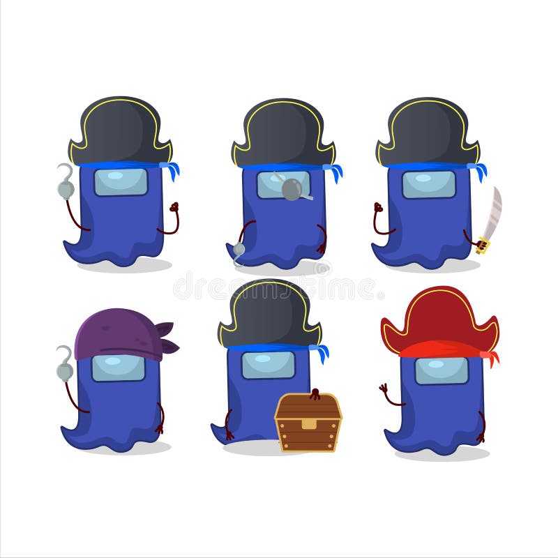 Ghost among Us Blue Cartoon Character with Sad Expression Stock Vector ...