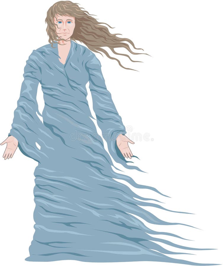 Ghost Vector Illustration stock vector. Illustration of phantom - 134474999