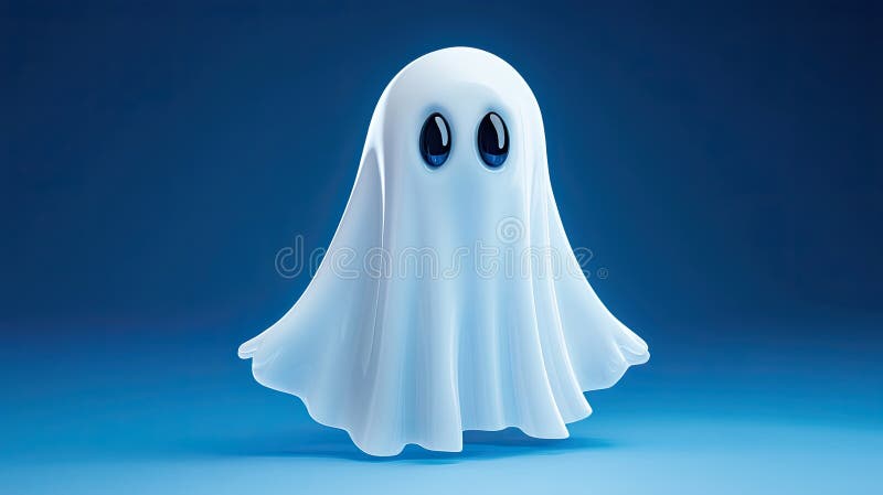 A Ghost or a Vision in a White Sheet. Halloween. an Eerie Ghostly Being ...