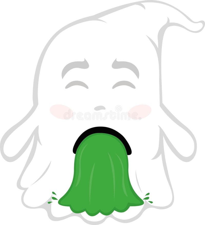 Ghost vomit stock vector. Illustration of nausea, night - 325751306