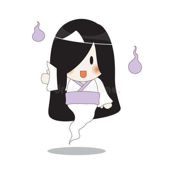 Ghost Waving. Vector Illustration Decorative Design Stock Vector ...