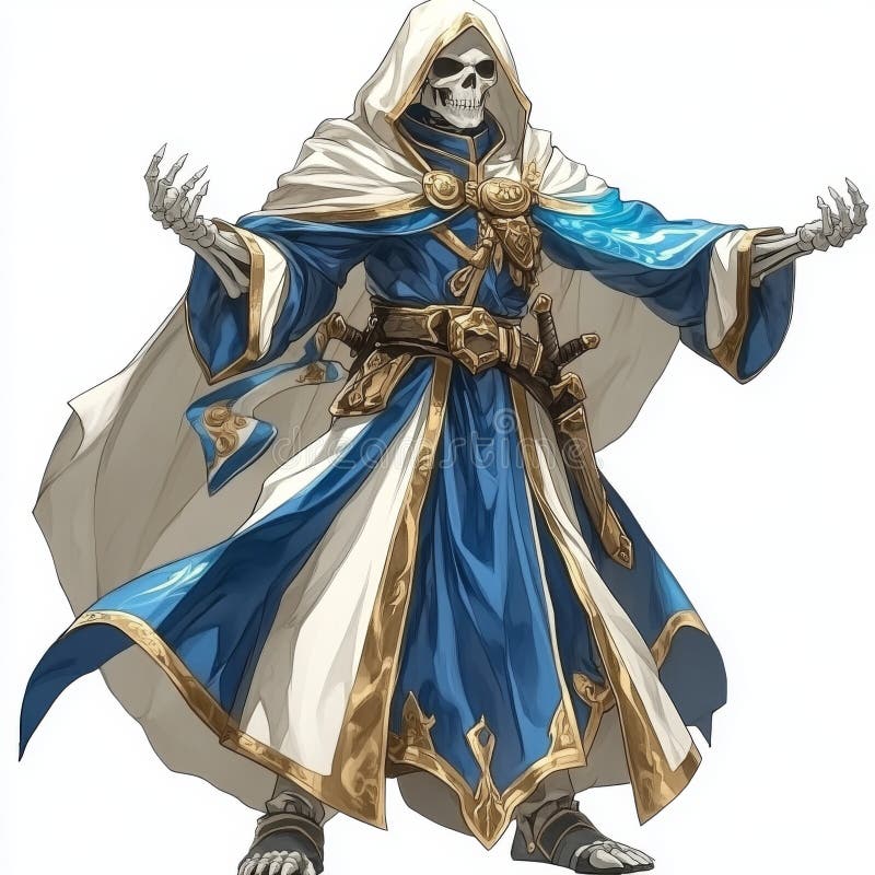 A Ghost Wearing Renaissance Clothing, with a Midnight Setting, Created ...