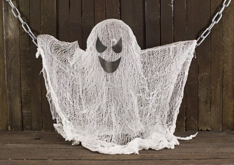 Ghost on wood stock image. Image of friendly, ghost, halloween - 41493029