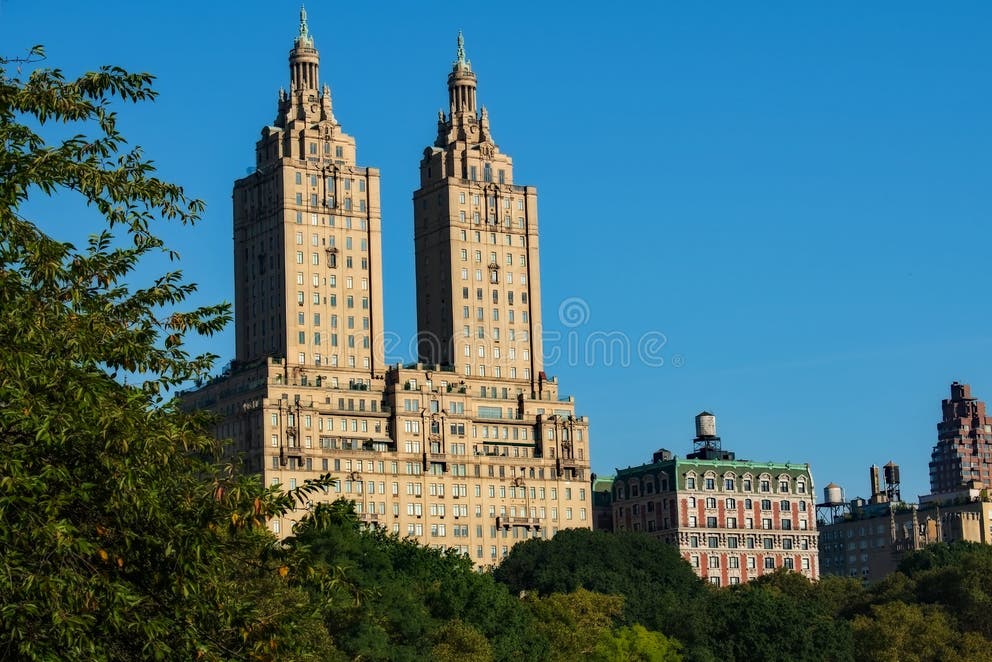 Ghostbusters Building from Central Park Stock Photo - Image of city ...