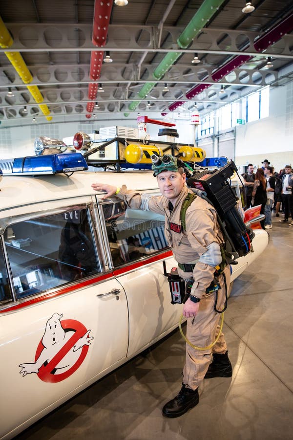 Ghostbusters Ecto 1 Car Prop at Comic Con Editorial Stock Photo - Image ...