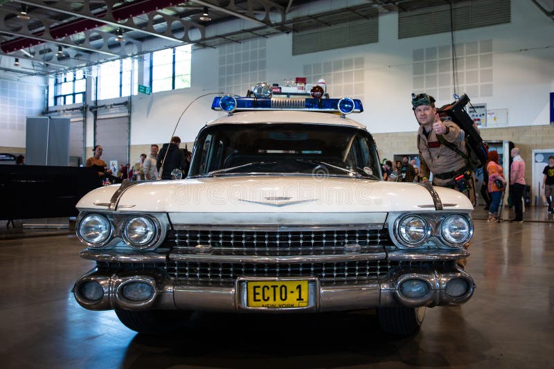 Ghostbusters Ecto 1 Car Prop at Comic Con Editorial Stock Photo - Image ...