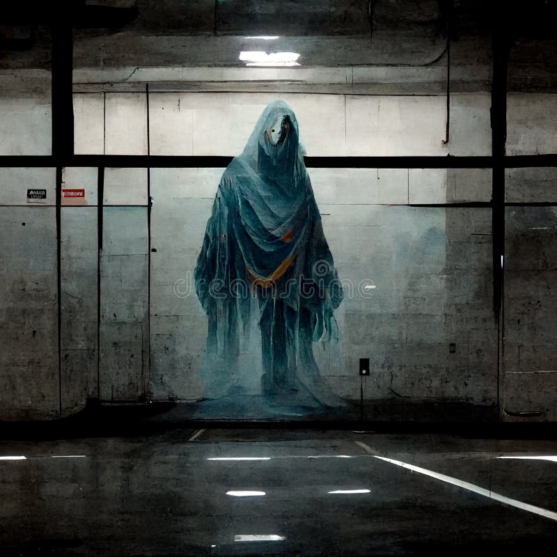 Ghostly Apparition in a Subway Parking Lot GENERATIVE AI, GENERATIVE ...