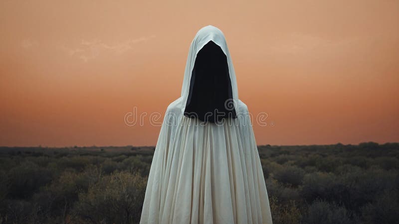 A Ghostly Figure Drifts through a Softly Colored and Eerie Atmosphere ...
