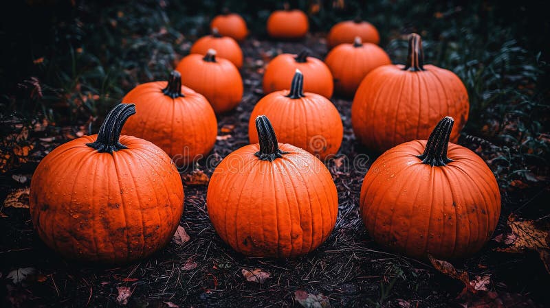 Sinister Shadows, a Popular Pumpkin Patch with a Path Leading into the ...