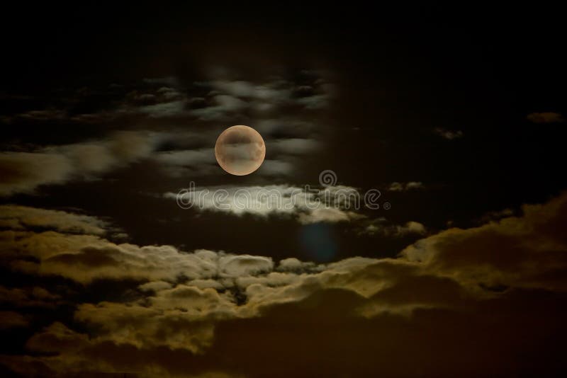 Ghostly Moon stock photo. Image of clouds, romance, still - 3268886