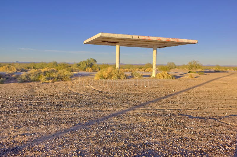 Ghostly Remains of Aztec Arizona Stock Image - Image of relic ...