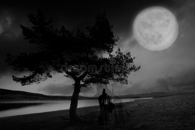 Ghostly shadow landscape stock image. Image of broken - 69332743