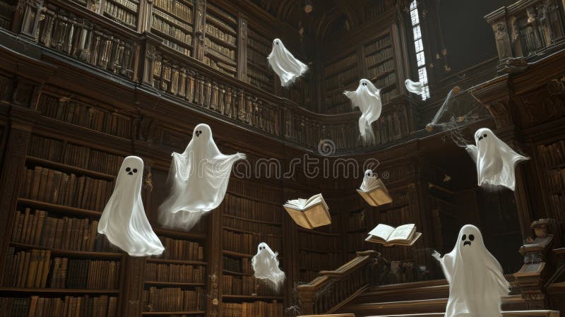 Haunted Library Stock Illustrations – 224 Haunted Library Stock ...
