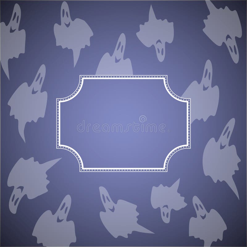 Ghosts frame stock vector. Illustration of dusk, pattern - 38562710