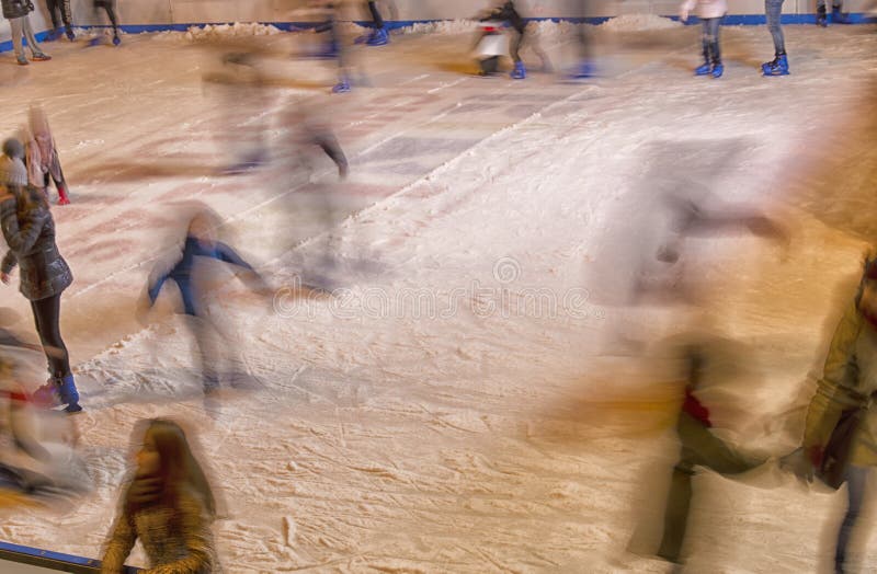 Ghosts on the ice rink editorial stock image. Image of long - 83442649