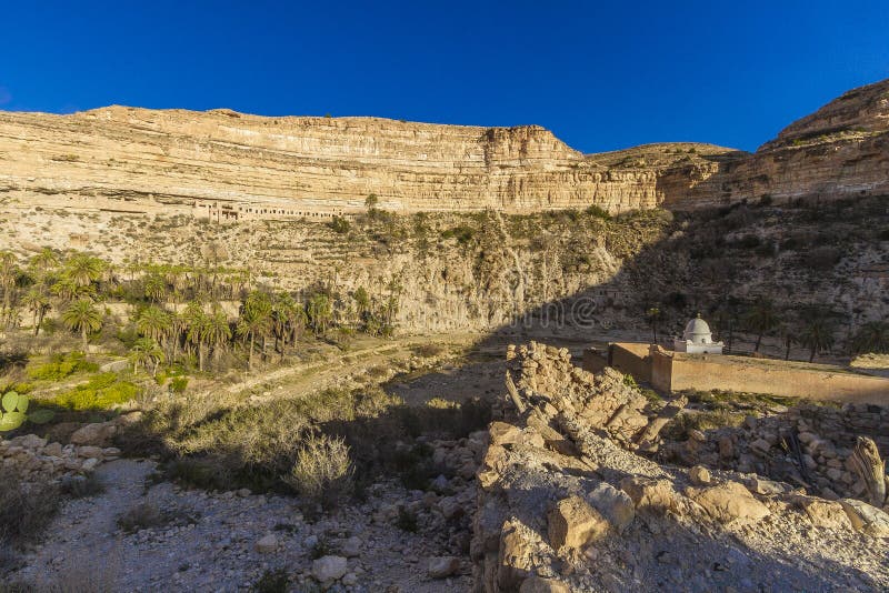 Ghoufi canyon stock image. Image of palm, desert, date - 91045825