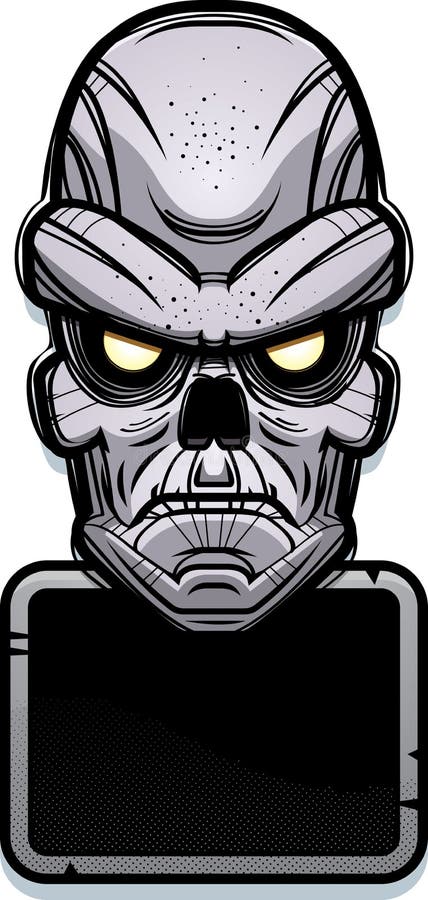 Ghoul Sign Illustration stock vector. Illustration of furious - 116224198