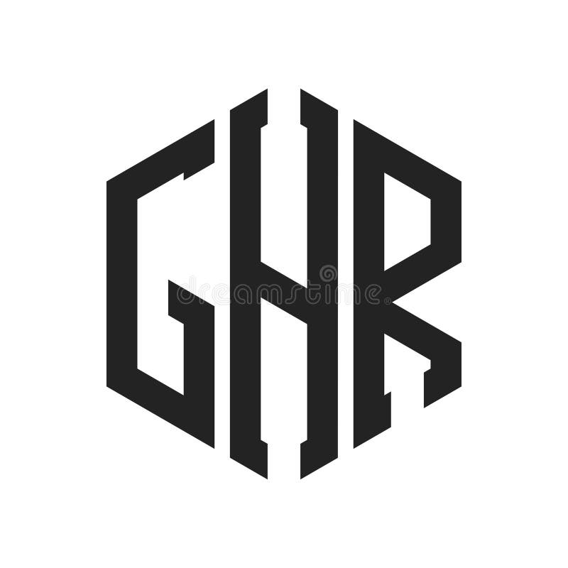 GHR Logo Design. Initial Letter GHR Monogram Logo Using Hexagon Shape ...
