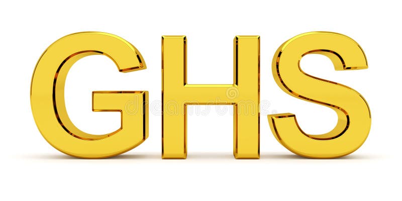 GHS Ghanaian Cedi Currency Code Stock Illustration - Illustration of ...