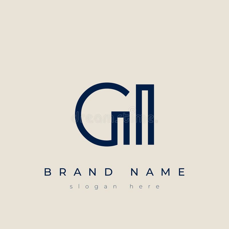 GI Alphabet Letter Icon Logo Stock Vector - Illustration of minimalist ...