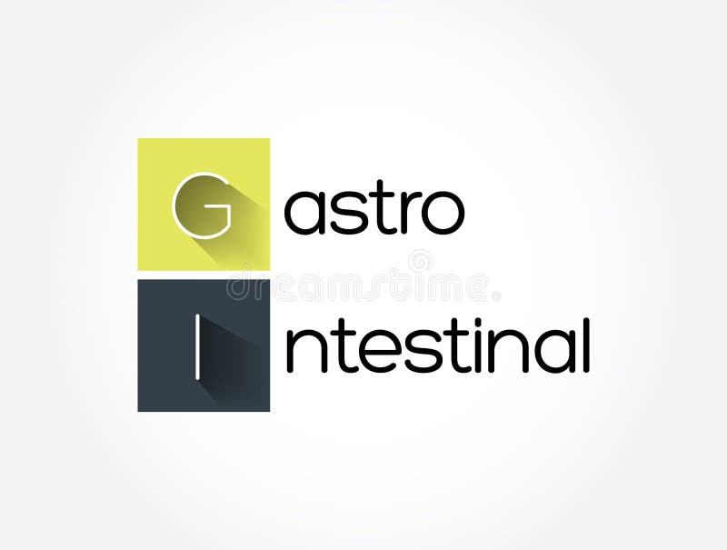 GI - Gastrointestinal Acronym, Medical Concept Background Stock ...