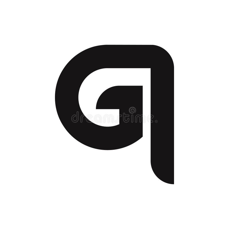 GI Letter Logo Design with Simple Style Stock Illustration ...