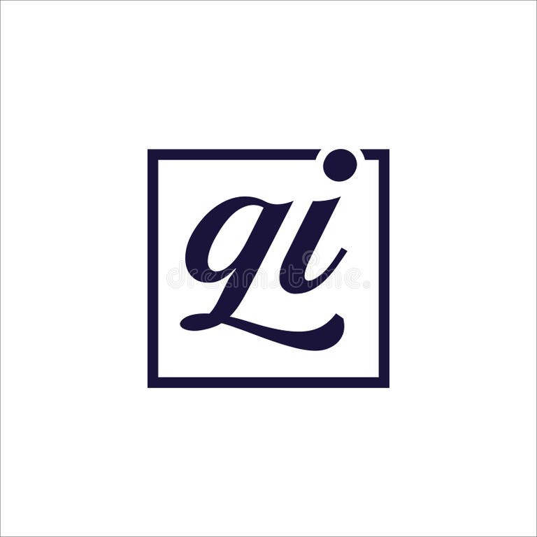 GI Letter Monogram Initial Logo Design Template Vector Illustration. GI ...