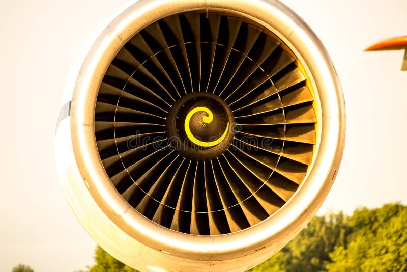 Giant Aircraft Engine stock photo. Image of engine, motor - 121363744