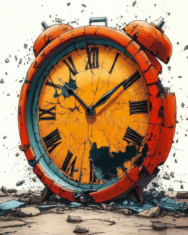 A Giant Alarm Clock Explodes, Creating a Spectacular Splash among the ...