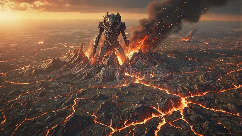 Giant Alien Machine Drills Earth Causing Seismic Destruction and Fiery ...