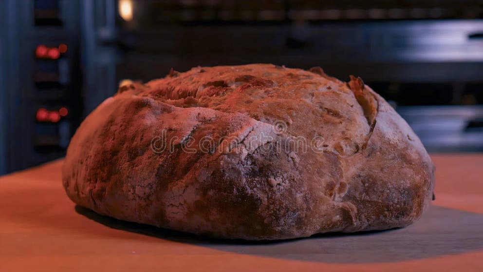 Giant Artisan Bread Making Process Stock Image - Image of flour, batch ...