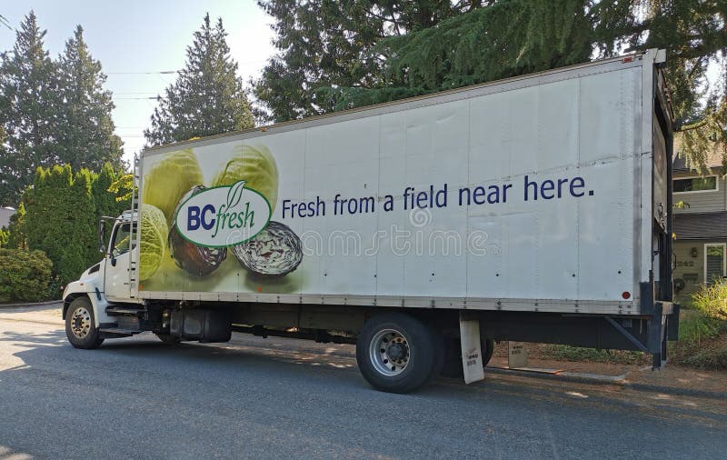 Giant BCfresh Truck editorial photo. Image of farmer - 287084621