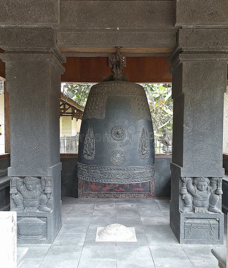 The Giant Black Bell Looks Eccentric in Central Java, Yogyakarta Stock ...