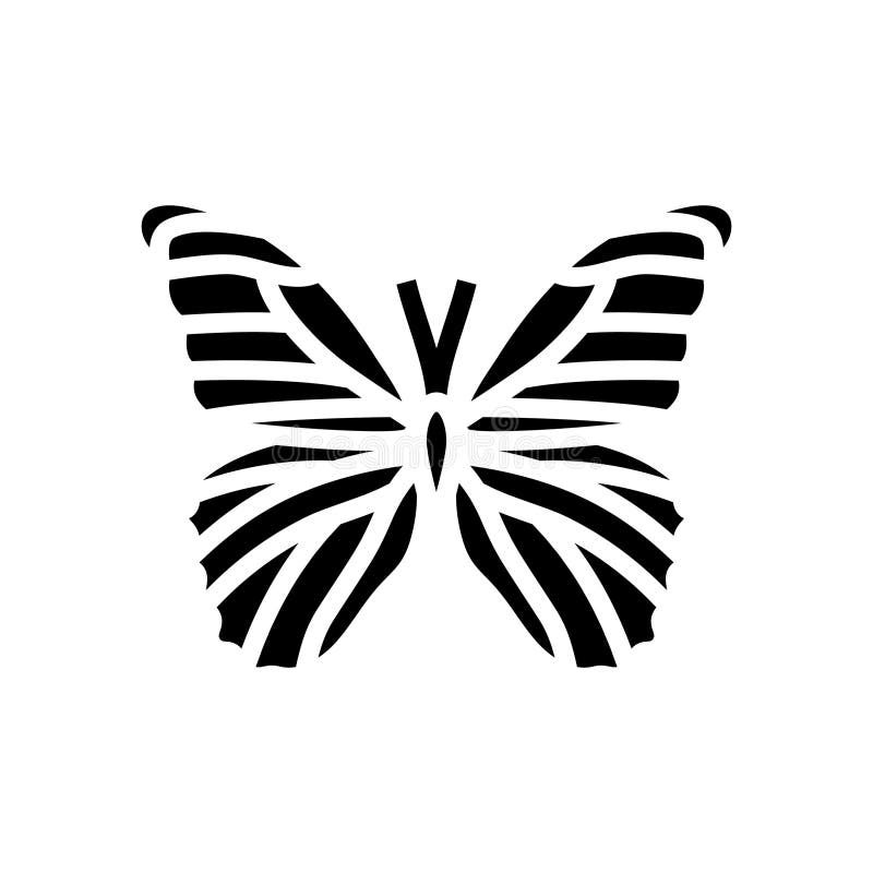 Giant Blue Morpho Spring Glyph Icon Vector Illustration Stock Vector ...