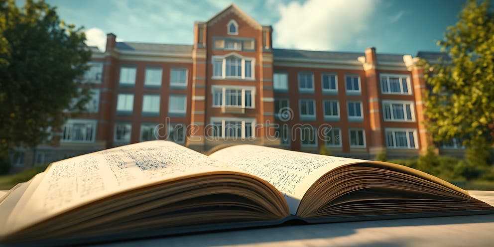 Giant Book School Education Learning Knowledge Campus Background ...