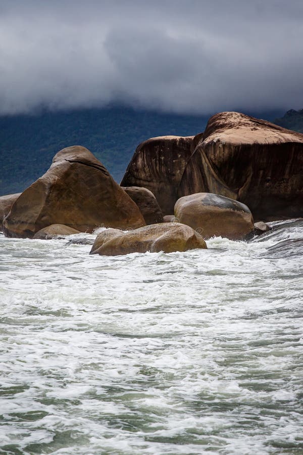Giant Boulders at the Baths, Virgin Gorda, BVI Stock Image - Image of ...