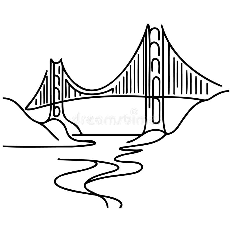 Bridge Line Drawing Stock Illustrations – 4,424 Bridge Line Drawing ...