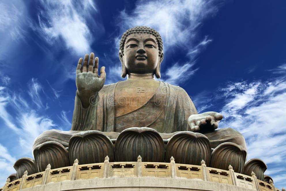 Giant Buddha stock photo. Image of history, large, holy - 17750138