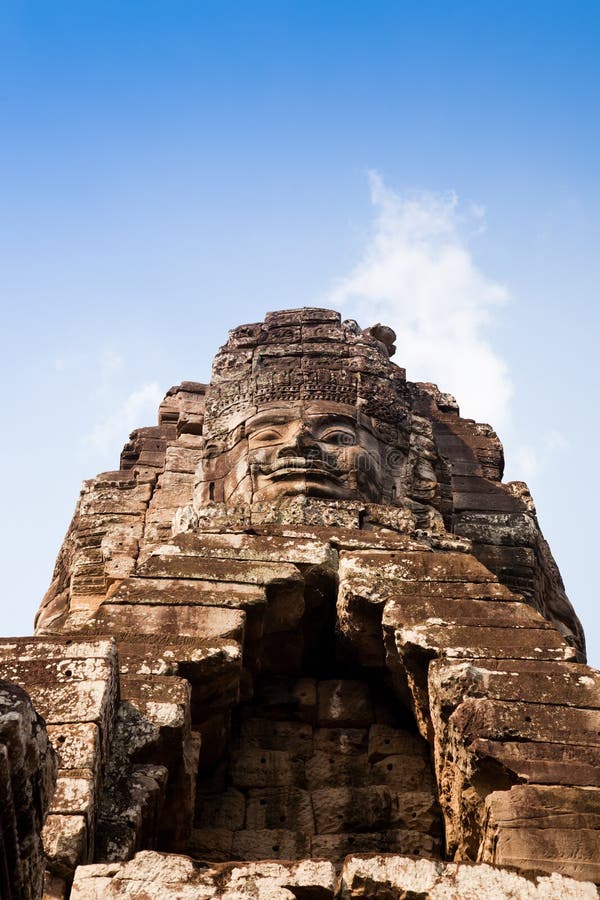 Giant Buddha Statue, Angkor Wat Stock Photo - Image of landmark ...