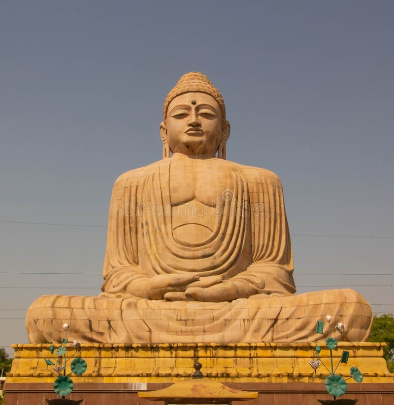 Giant Buddha stock image. Image of china, gaya, clouds - 281895819