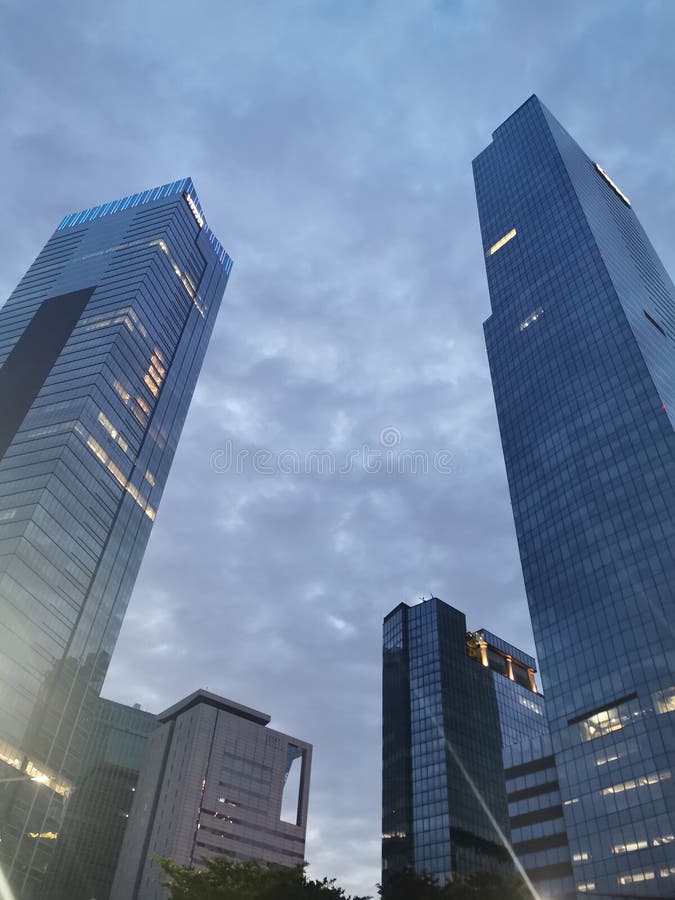 Giant Building on the Distance Stock Image - Image of representing ...