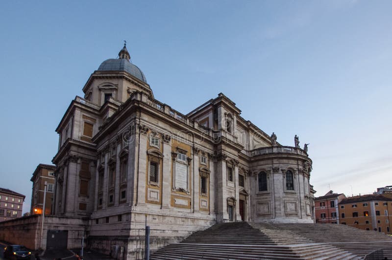 Giant Cathedral in Rome Italy Stock Image - Image of italy, italian ...