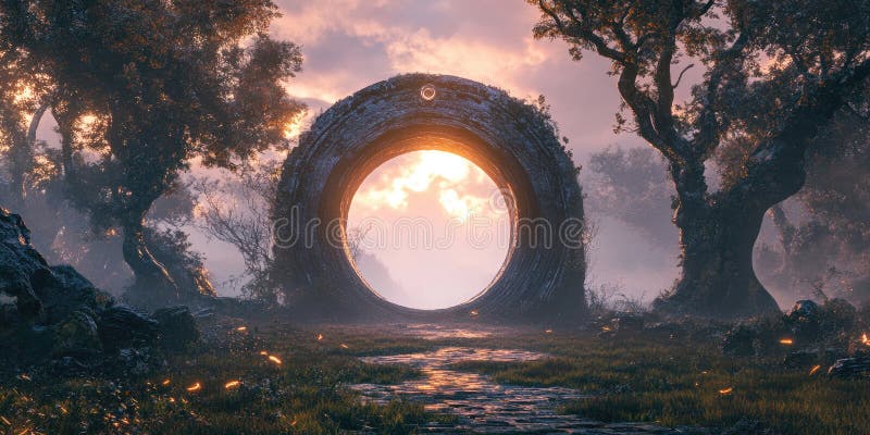 Giant Celestial Gate that only Opens for the Chosen for Fantasy SciFi ...