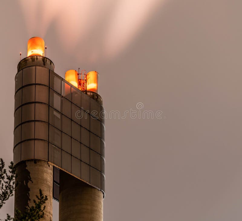Garbage incinerator stock image. Image of pollution, abandoned - 13162935