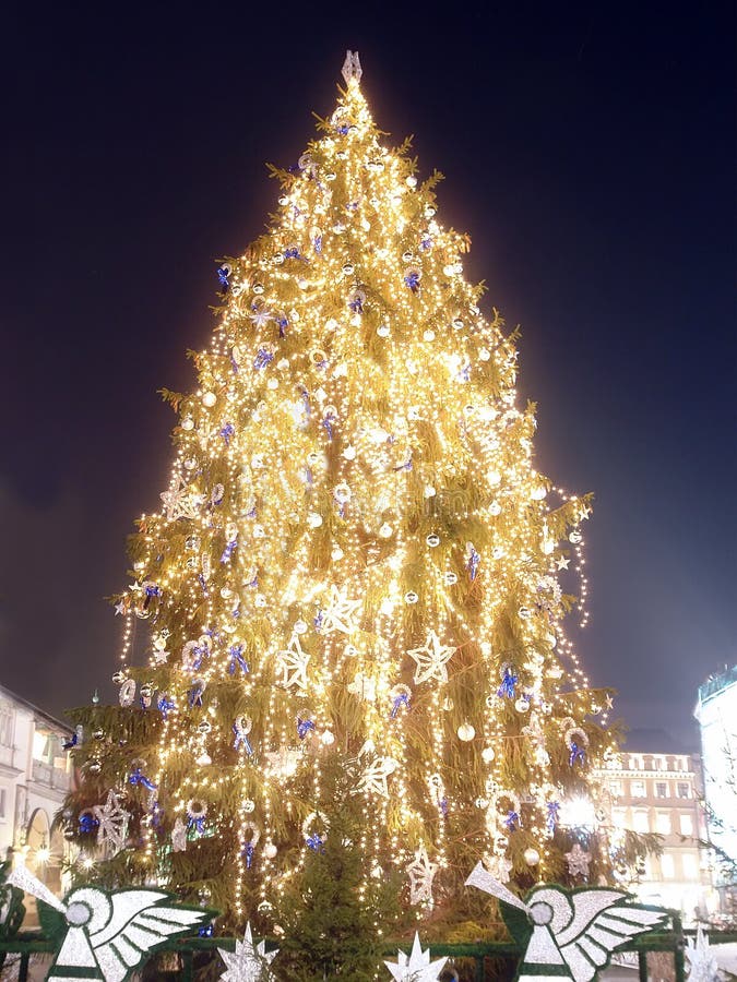 Giant Christmas Tree stock photo. Image of time, star - 45721992