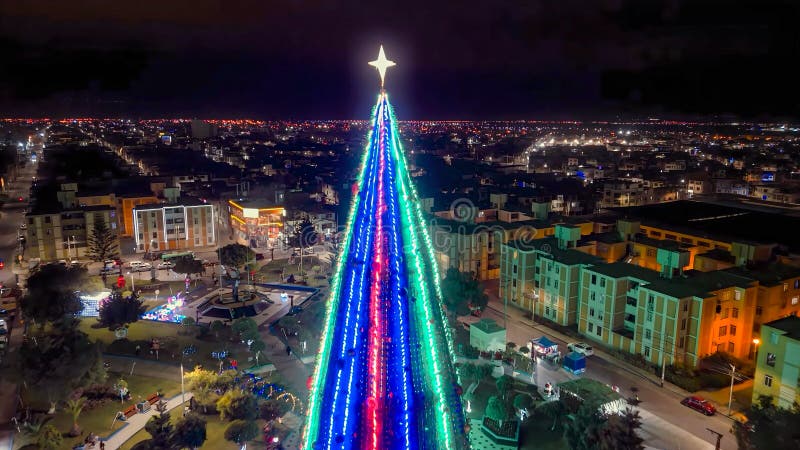 Giant Christmas Tree Built in the Middle of the City S Main Square ...
