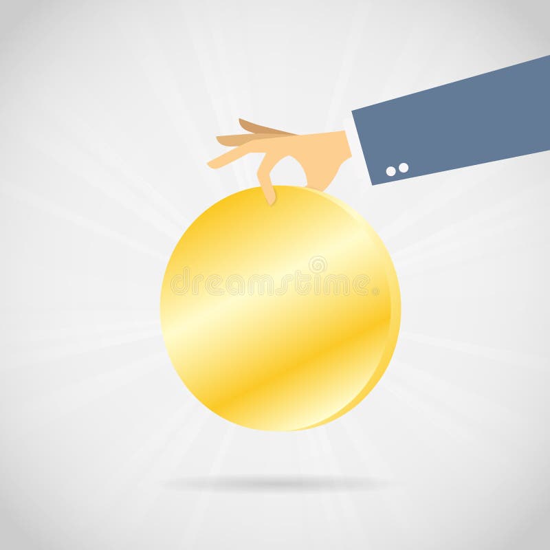 Giant Coin Pick stock vector. Illustration of finance - 113202600
